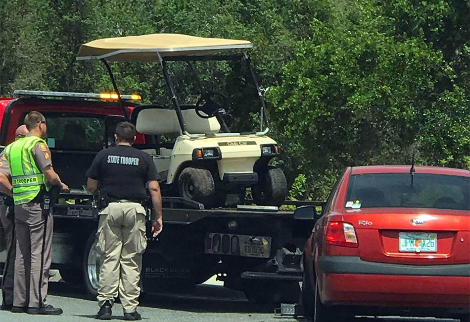 Golf Cart Passenger Critically Injured in Crash in Osceola County