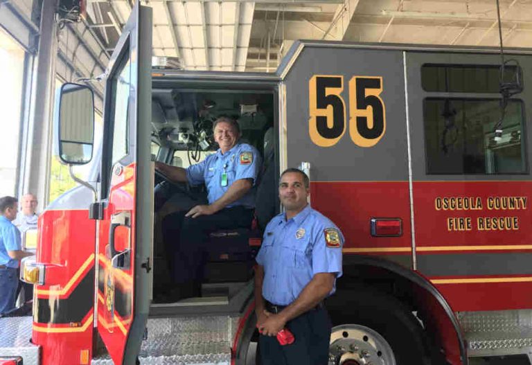 Osceola County Fire Rescue Hosts Push Back Ceremony for New Engine 55