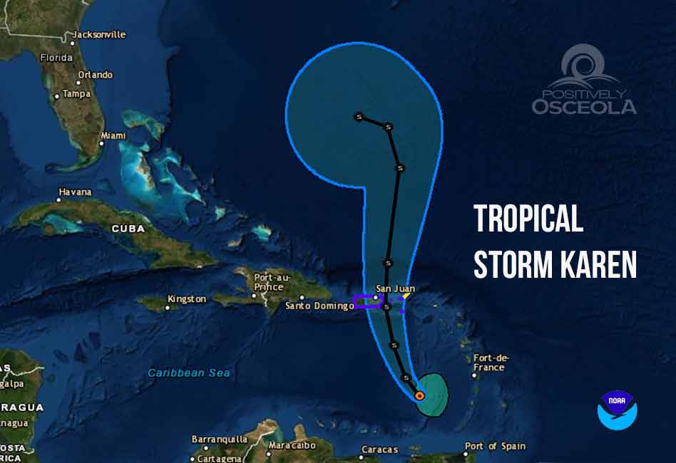 Tropical Storm Karen Continues to Head Toward Puerto Rico and the ...
