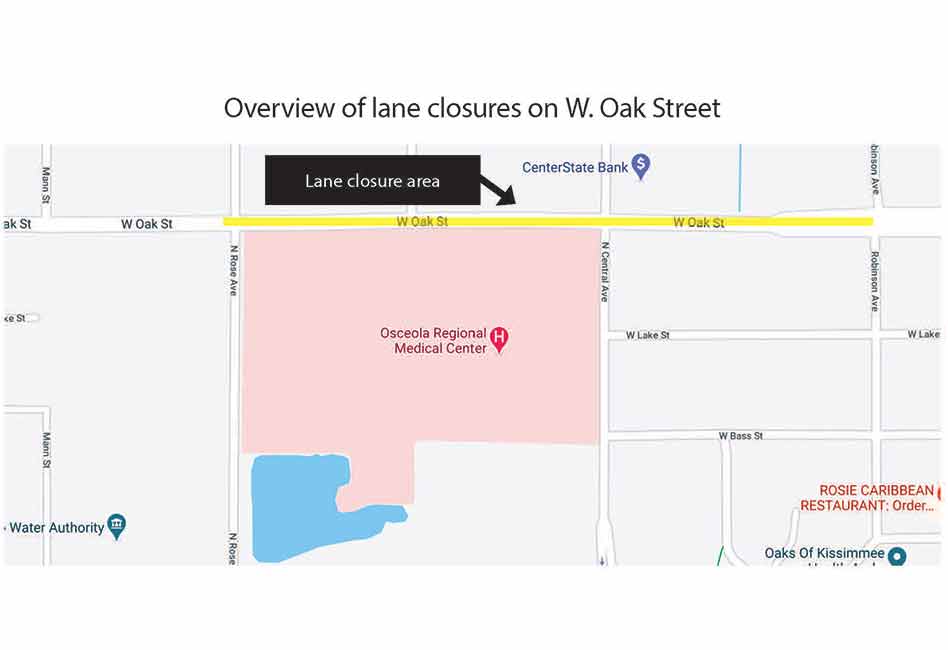 Lane closures on West Oak Street to begin Thursday July 30 for sewer ...