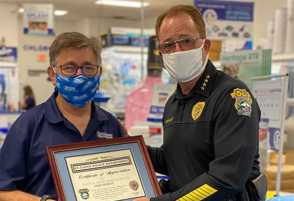 St. Cloud Police Department says thank you to Pinch a Penny Pool Patio ...