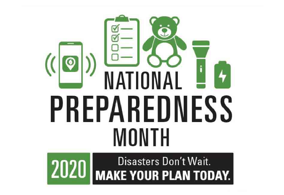 September is National Preparedness Month: Disasters don’t wait - make ...