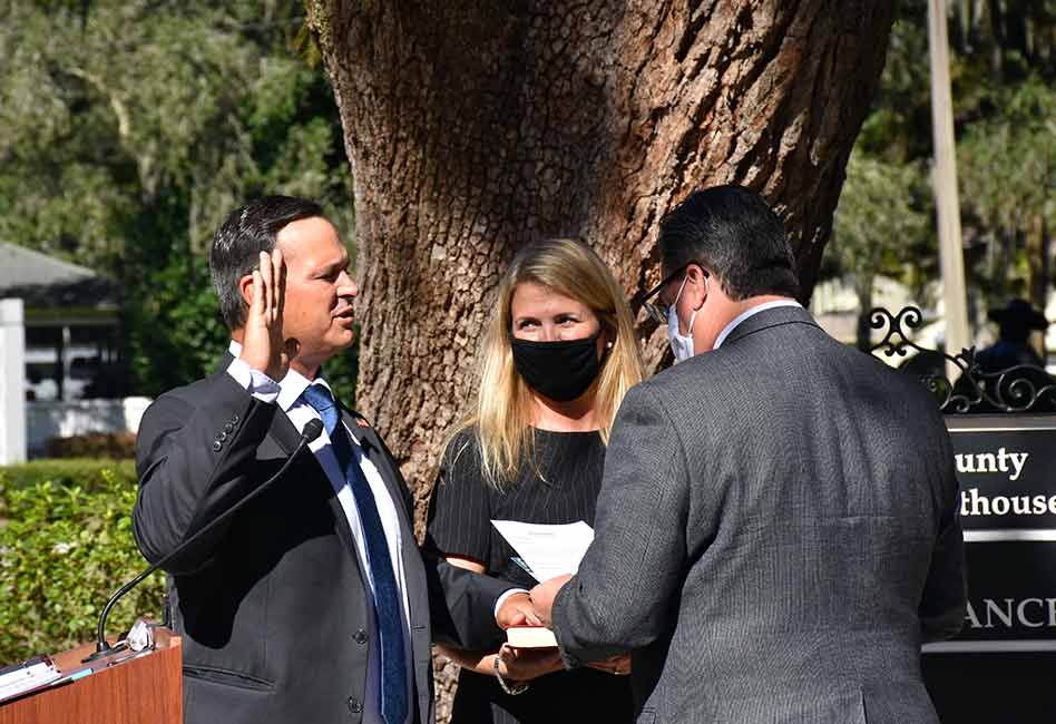 Ricky Booth Takes Oath of Office for District 5 County Commission Seat
