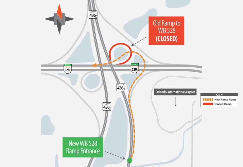 SR 528/SR 436 Flyover ramp opens Monday morning in Orlando
