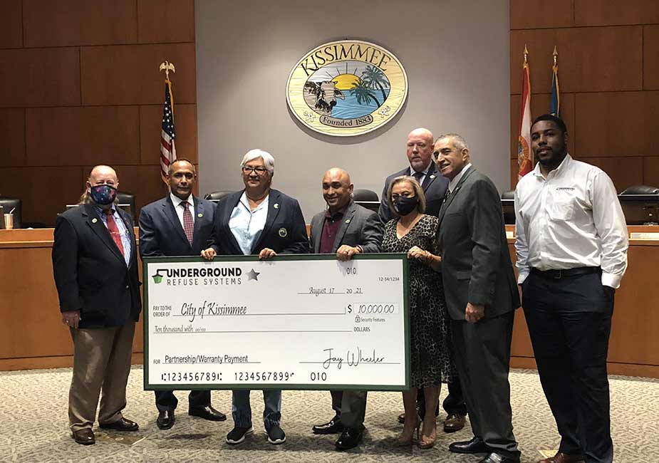 Underground Refuse Systems presents Kissimmee Commissioners with ...