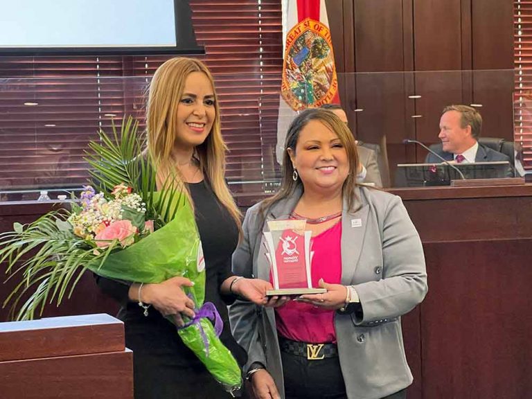 Five Osceola County “Woman Warriors” recognized by County Commissioners During Monday Ceremony