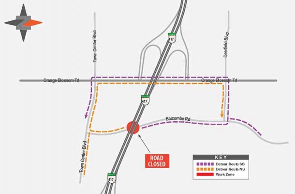 Construction Alert: CFX announces overnight and nightly SR 417 closures