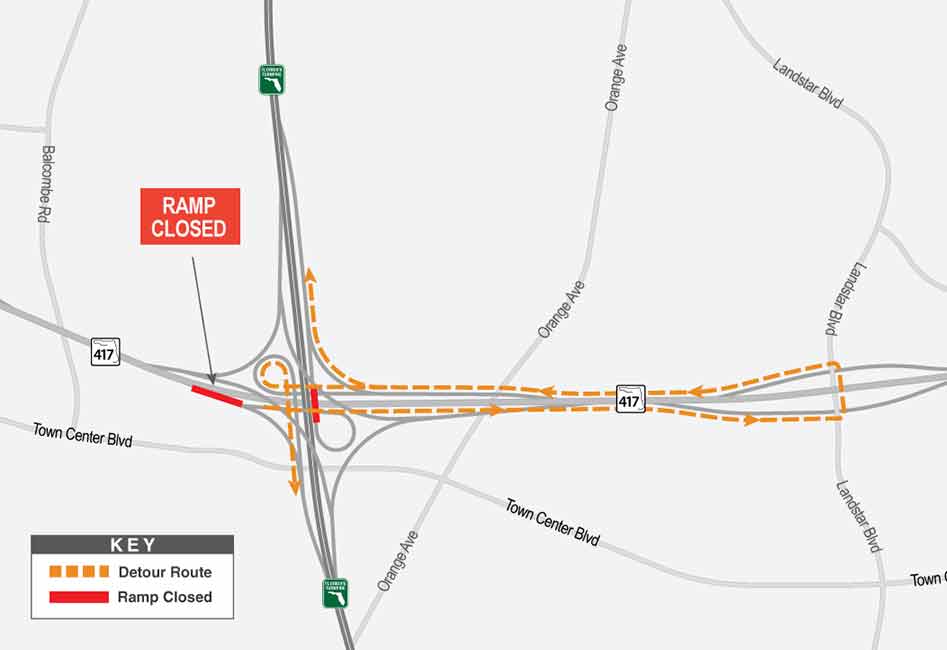 Construction Alert: CFX announces overnight and nightly SR 417 closures
