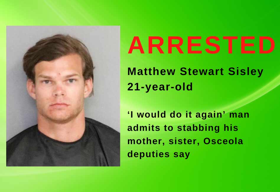 Man admits to stabbing his mother, sister, says he would do it again ...