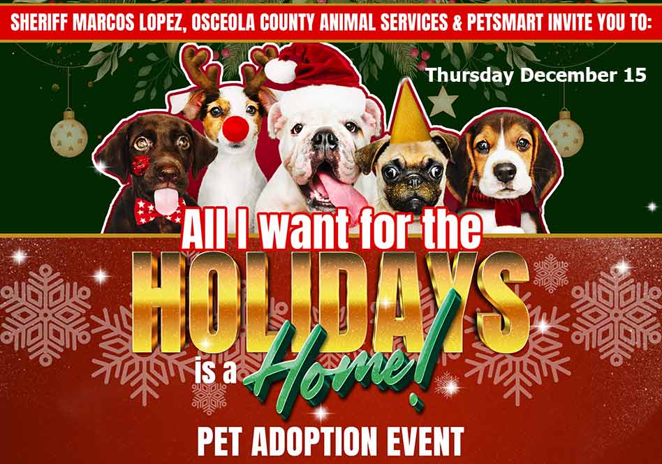 Osceola Sheriff Marcos Lopez, Osceola County Animal Services to host ...