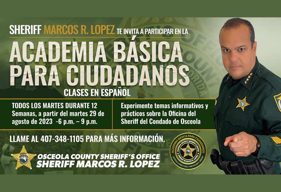 Apply Now for Osceola County Sheriff's Office's Basic Citizen’s Academy for Spanish Speakers