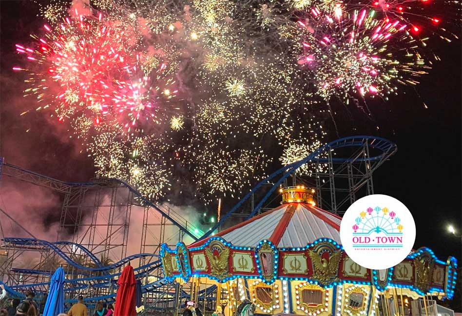 Old Town's New Year's Eve Celebration: Cars, Music & Fireworks