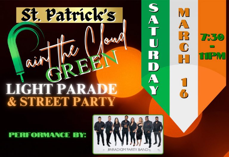 Paint the Cloud Green Light Up Parade in St. Cloud