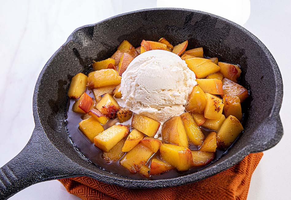 Sunset Sweets: Florida Peach Foster Delight