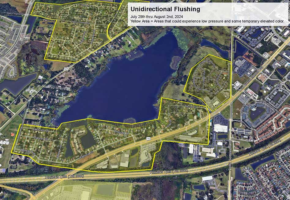 Toho Water Authority Continues Water Line Flushing in St. Cloud Today ...