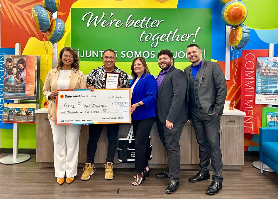 Suncoast Credit Union Celebrates Major Milestone: Welcomes One ...