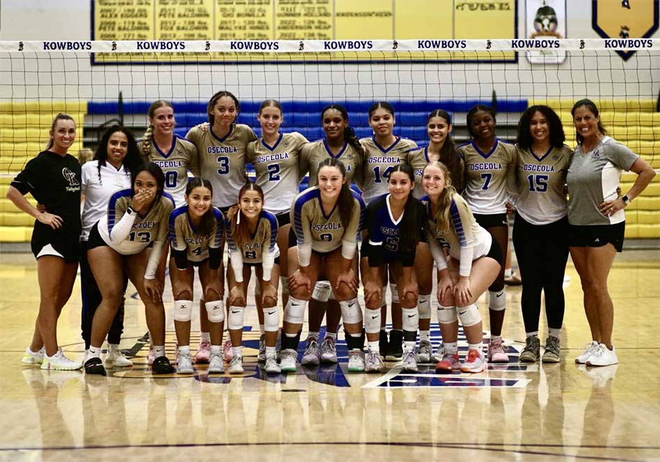 Osceola Lady Kowboys Down Deland in Four Sets in Girls Volleyball