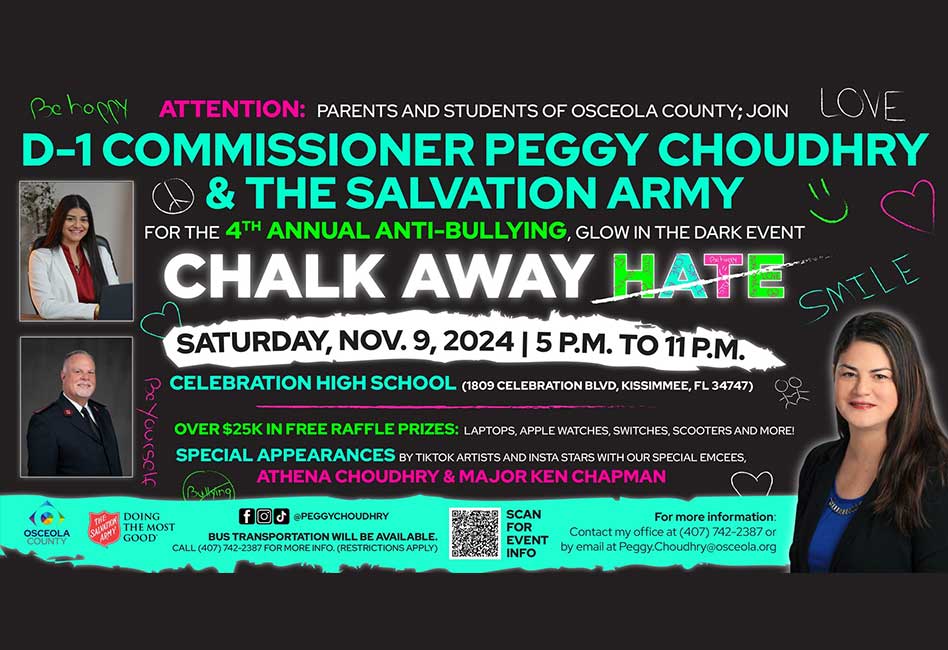 Osceola County, Led by District 1 Commissioner Peggy Choudhry, to Host ...