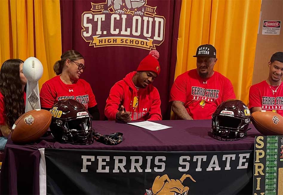 St. Cloud’s Three-Sport Star Alex Springs Chooses Football, Signs with ...