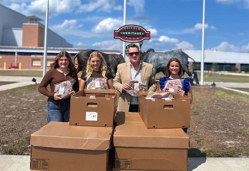 Commissioner Brandon Arrington Donates KVLS Livestock from Osceola ...